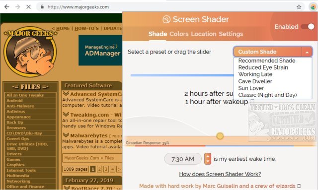 Download Screen Shader for Chrome - MajorGeeks