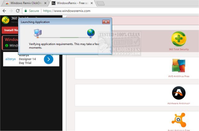 Download Windows Remix ClickOnce Helper for Chrome - MajorGeeks