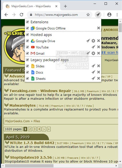 Download Extensions Switcher for Chrome - MajorGeeks