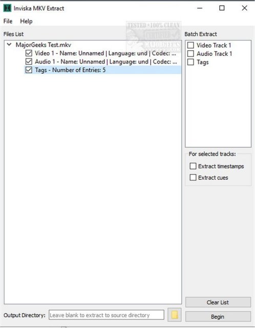 Download Inviska MKV Extract - MajorGeeks