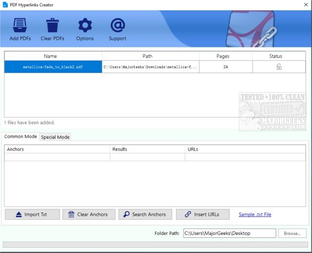 Download PDF Hyperlink Creator - MajorGeeks