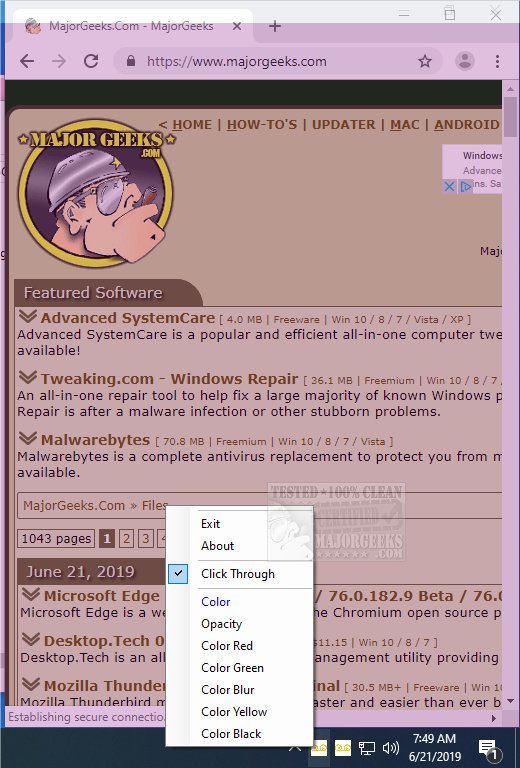 Download OnDesktopOverlay 2019.6.0.0 - MajorGeeks