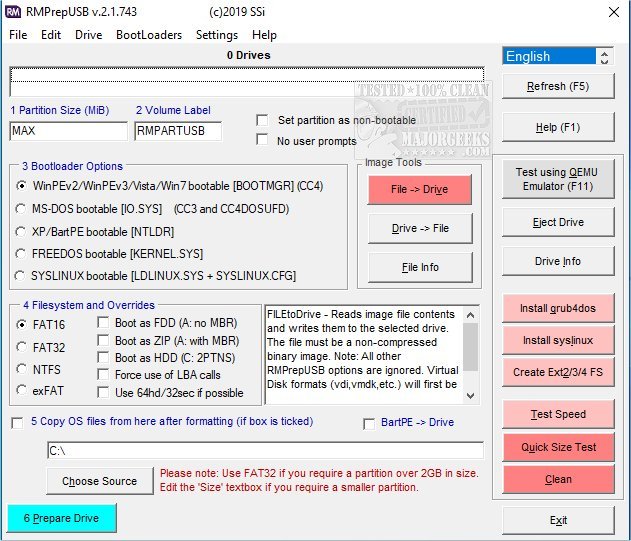 Download RMPrepUSB - MajorGeeks