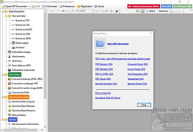 Download ByteScout PDF Multitool - MajorGeeks