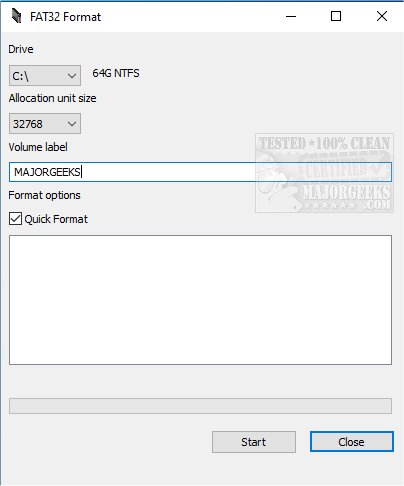 Download Fat32Format - MajorGeeks