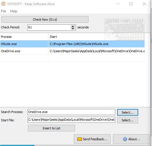 Download VOVSOFT Keep Software Alive - MajorGeeks