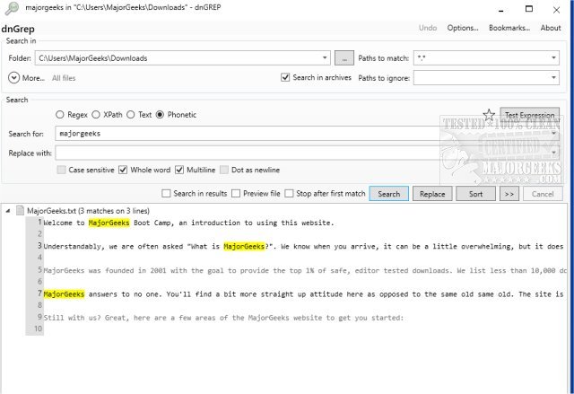 Download dnGrep - MajorGeeks