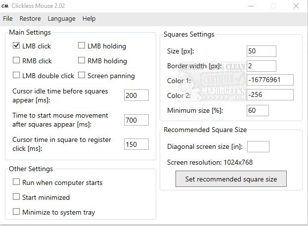 Download Clickless Mouse - MajorGeeks
