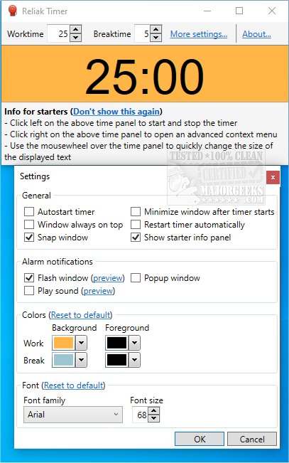 Download Reliak Timer - MajorGeeks