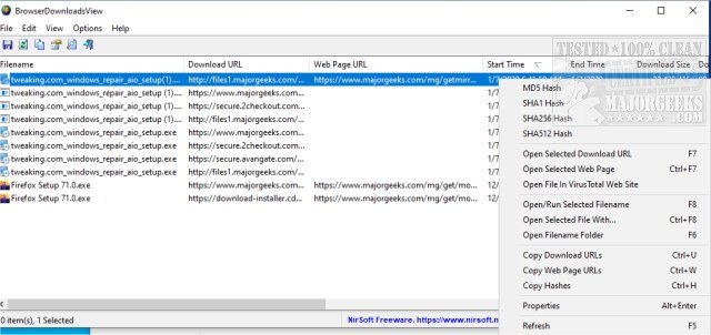 Download BrowserDownloadsView - MajorGeeks