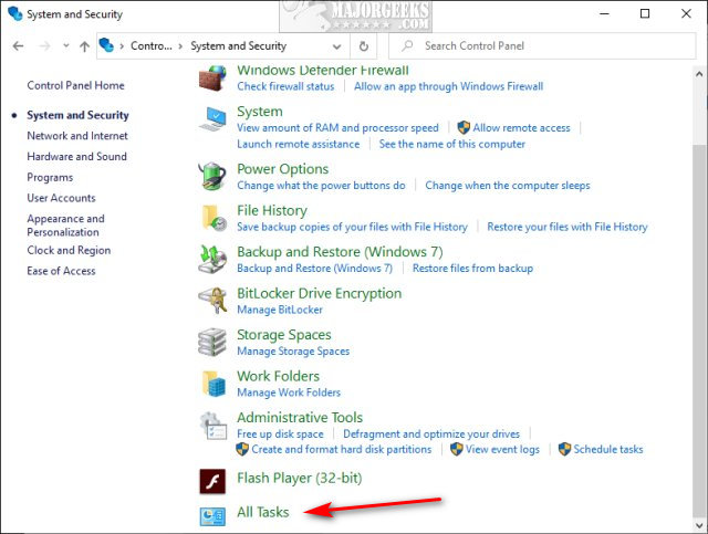 Download Add All Tasks or God Mode to the Control Panel - MajorGeeks