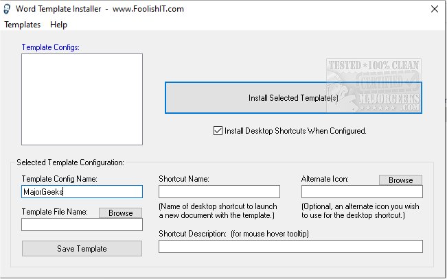 Download Word Template Installer - MajorGeeks