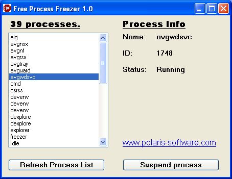 Download Free Process Freezer 1.0 - MajorGeeks