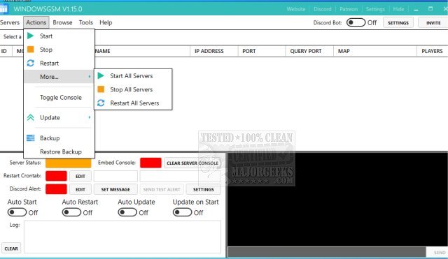 Download WindowsGSM - MajorGeeks