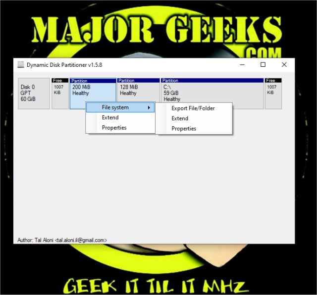Download Dynamic Disk Partitioner - MajorGeeks