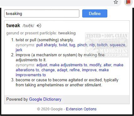 Download Google Dictionary for Chrome - MajorGeeks