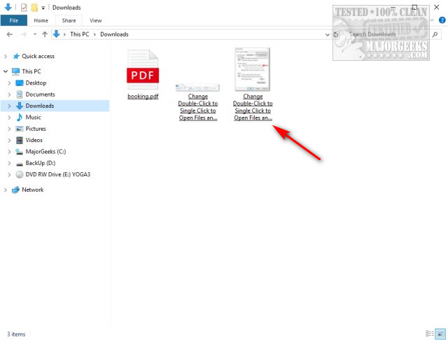 Download Open Items with Single-Click or Double-Click in Windows 10 ...