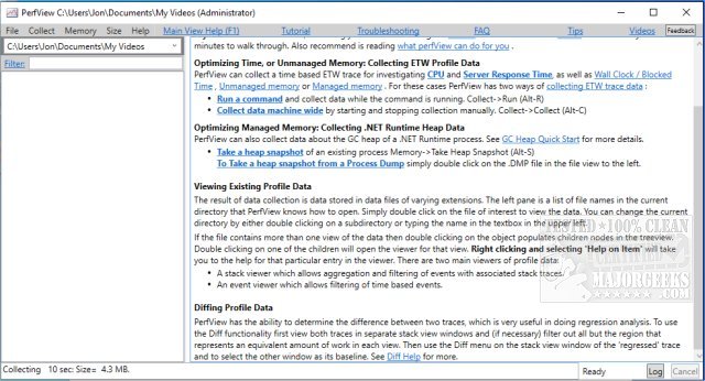 Download PerfView - MajorGeeks