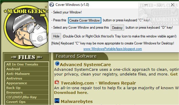 Download Cover Windows - MajorGeeks
