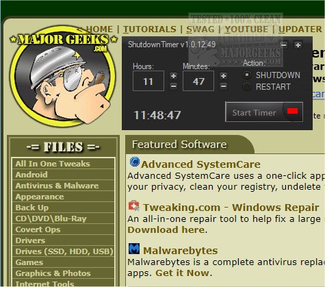 Download Peusens Shutdown Timer - MajorGeeks