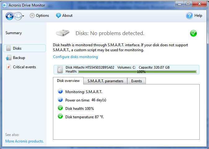 Download Acronis Drive Monitor - MajorGeeks