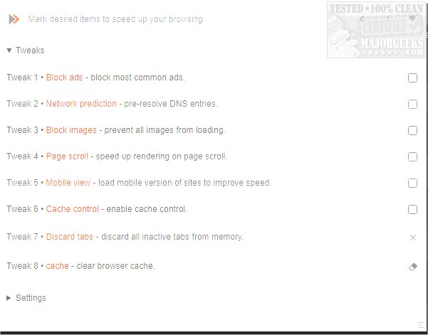 Download Speed Tweaks - MajorGeeks