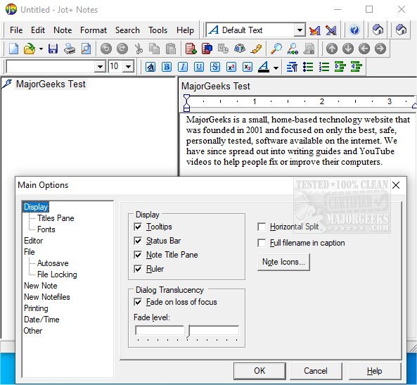 Download Jot+ Notes - MajorGeeks