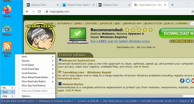 Download Desktop Ticker - MajorGeeks