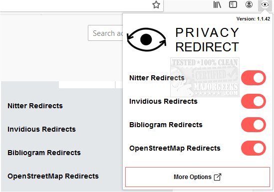 Download Privacy Redirect for Chrome, Firefox, and Edge - MajorGeeks