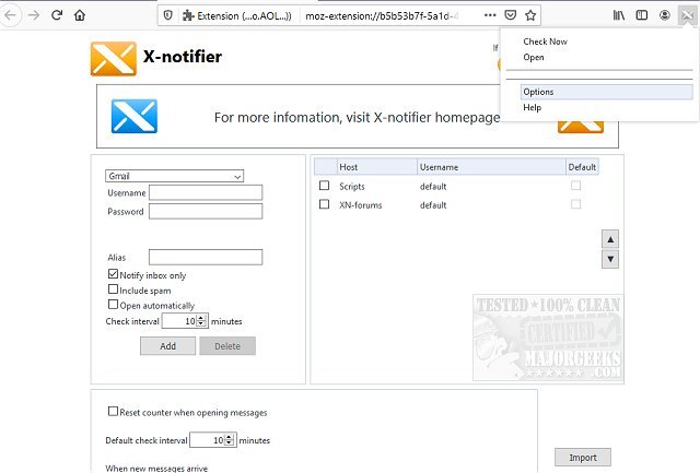 Download X-Notifier for Chrome and Firefox - MajorGeeks