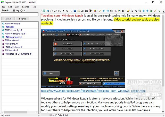 Download Perpetual Notes - MajorGeeks