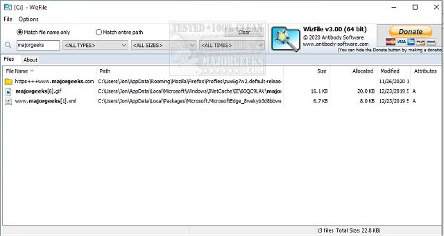 Download WizFile 3.15 - MajorGeeks