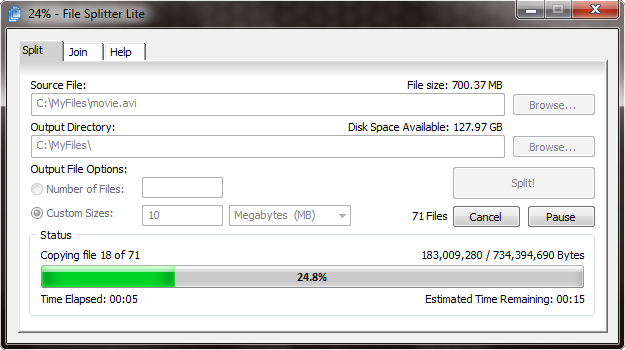 Download File Splitter Lite - MajorGeeks