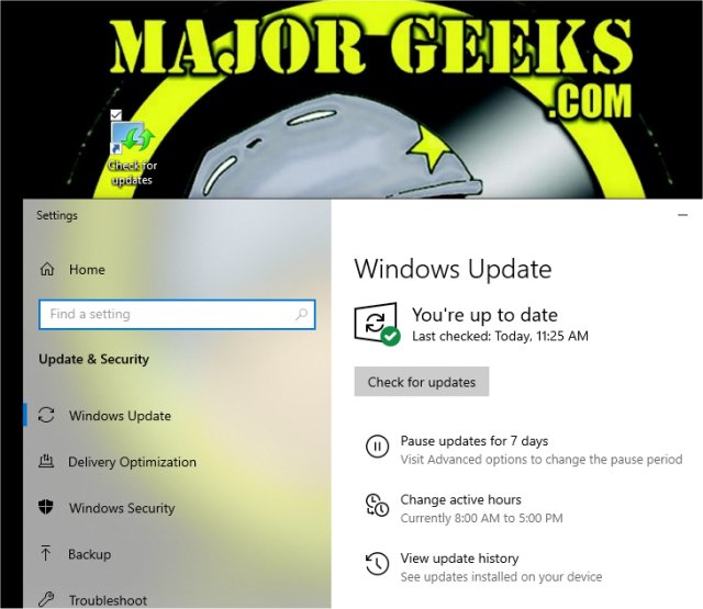 Download Check for Windows Updates Shortcut - MajorGeeks