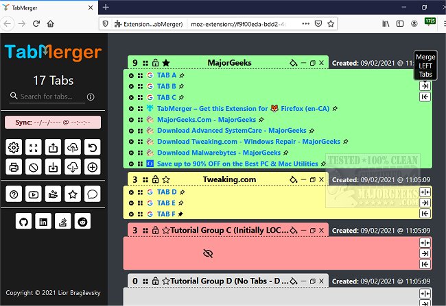 Download TabMerger for Chrome, Firefox, and Edge - MajorGeeks