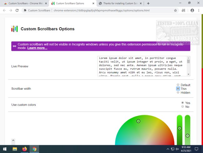 Download Custom Scrollbars for Chrome, Firefox, and Edge - MajorGeeks