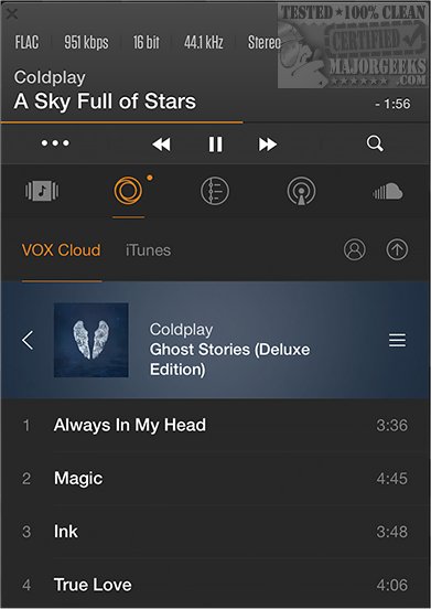 Download VOX Music Player for Mac - MajorGeeks