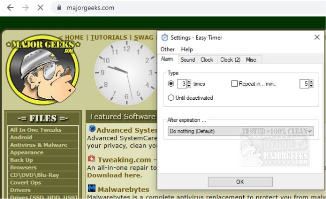 Download Easy Timer - MajorGeeks