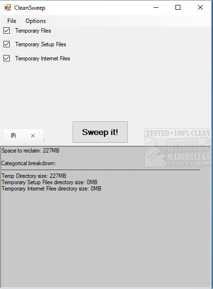 Download CleanSweep - MajorGeeks