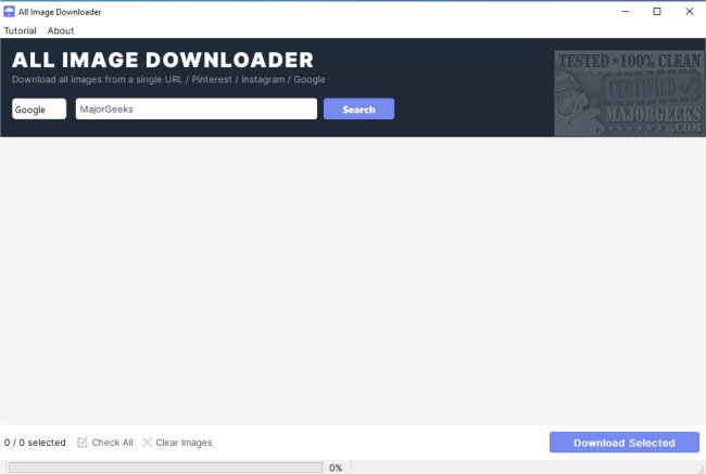Download All Image Downloader - MajorGeeks