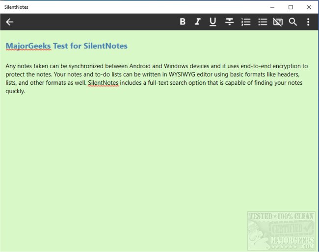 Download SilentNotes - MajorGeeks