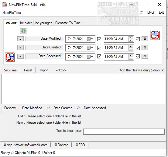 Download NewFileTime - MajorGeeks