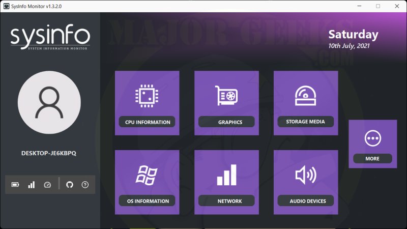 Download SYSInfoMonitor 1.3.4.0 - MajorGeeks