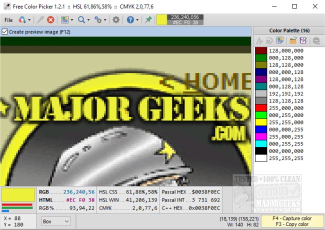 Download Free Color Picker - MajorGeeks
