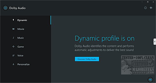 Download Dolby Audio - MajorGeeks