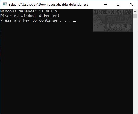 Download Defender Control - MajorGeeks