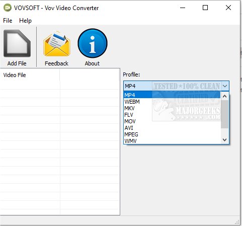 Download VOVSOFT Video Converter - MajorGeeks
