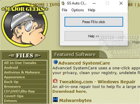 Download GS Auto Clicker - MajorGeeks