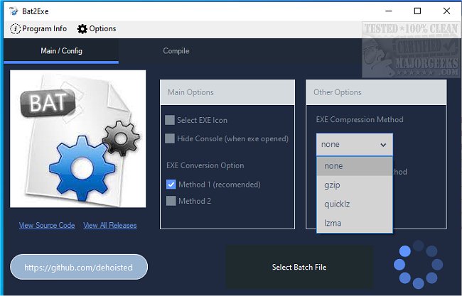 Download Bat2Exe - MajorGeeks