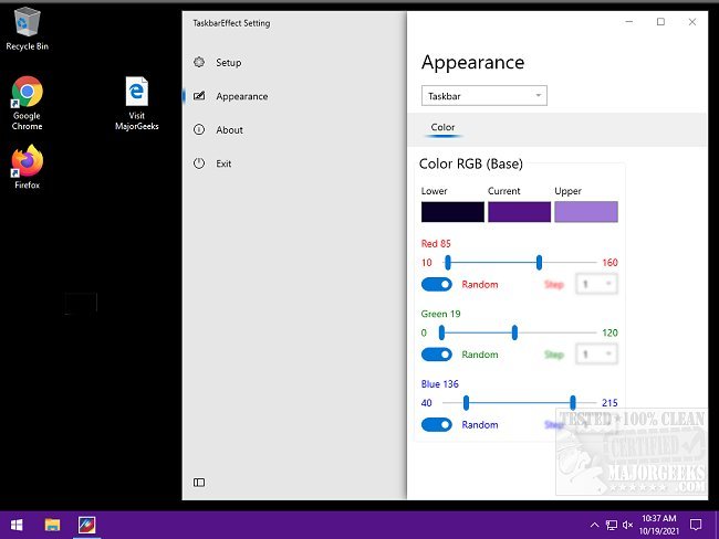 Download TaskbarEffectLT - MajorGeeks